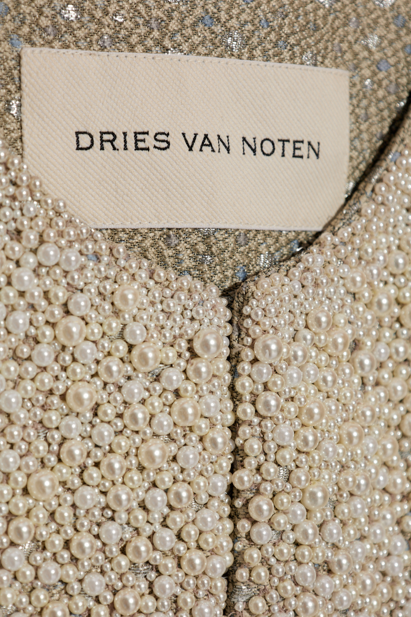 Grey Jacket with pearls Dries Van Noten - Vision Of Super Grey Jacket with pearls Dries Van Noten - Vision Of Super
